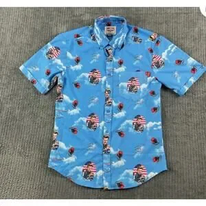 RSVLTS | Shirts | Rsvlts Top Gun Rip Goose Button Down Shirt Mens Small ...
